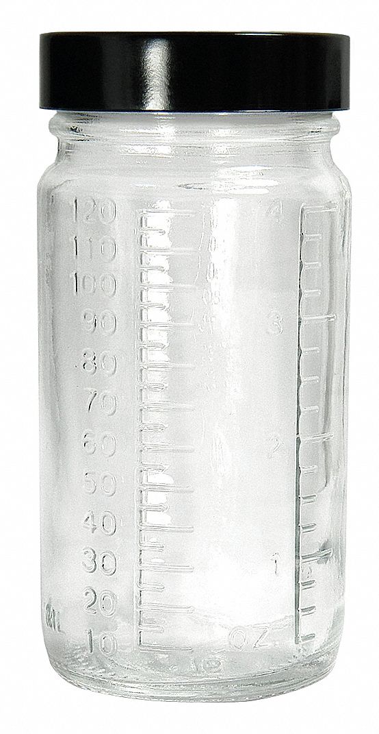Glass, 120 mL Capacity - mL, Bottle - 21RM43|GLC-01499 - Grainger