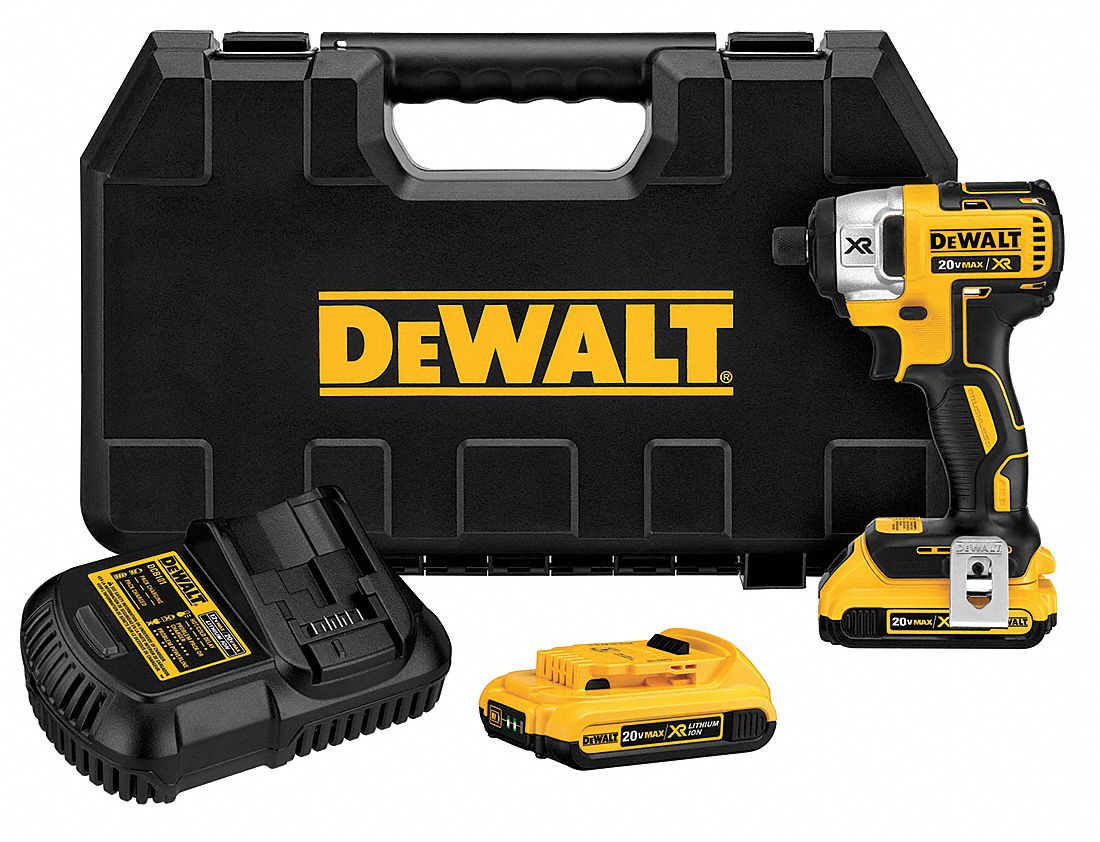 DEWALT Kit de Atornillador de Impacto, Recta, 1/4", 1/4" Hex, 3600 ...