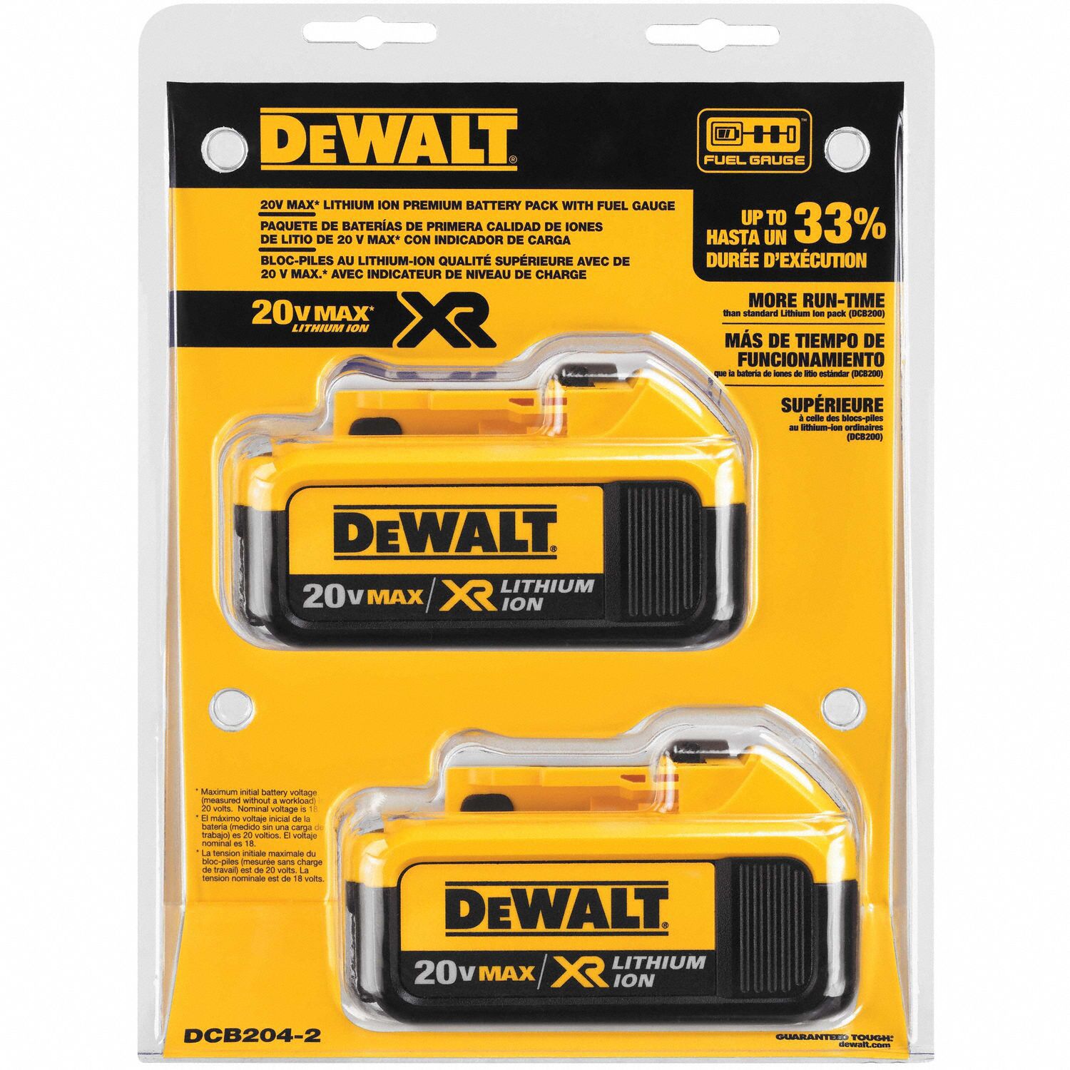 DEWALT Battery: DEWALT®, 20V MAX*, Li-Ion, 2 Batteries Included, 4 Ah ...