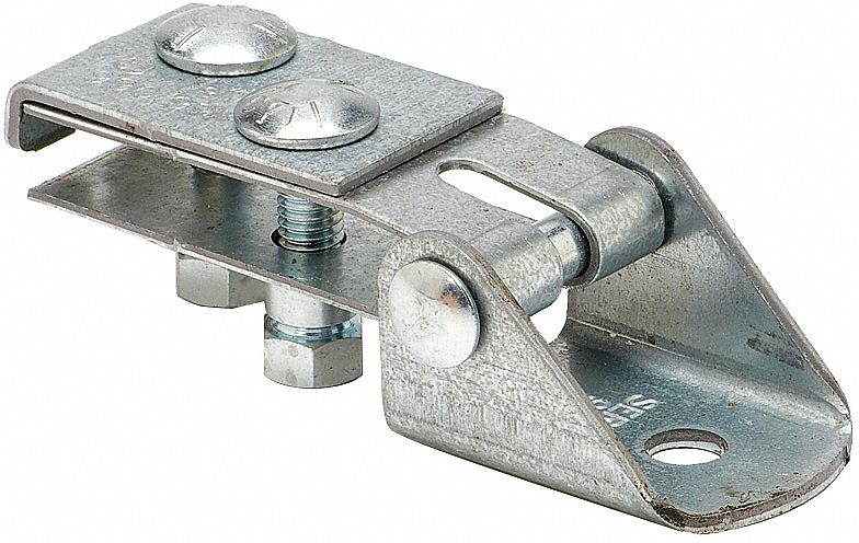 Carbon Steel, 2 5/8 in Ht, Cable Sway Brace Attachment - 21RW29|990 ...