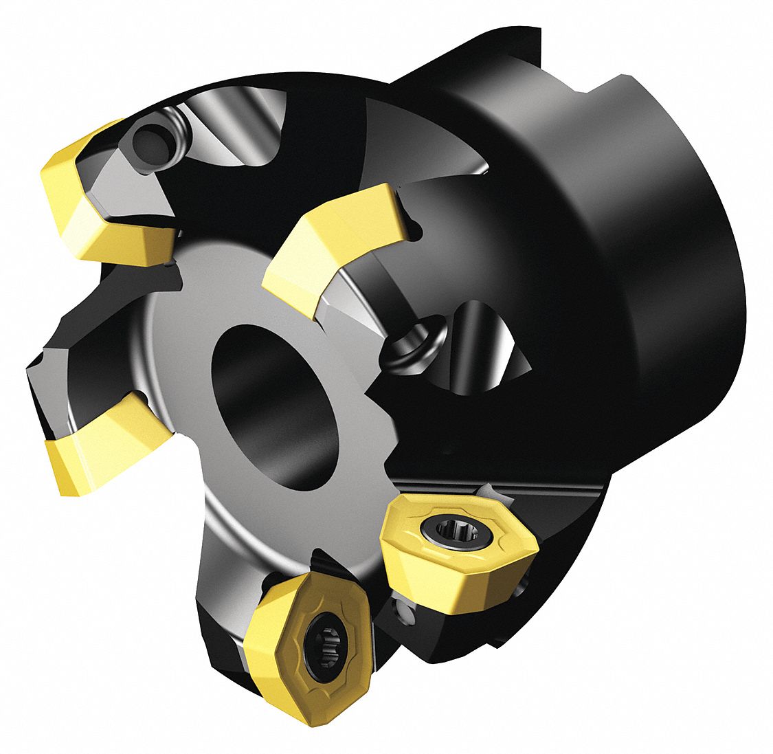 SANDVIK COROMANT, 1.969 in Overall Lg, Pentagon Single Sided, Face Mill ...