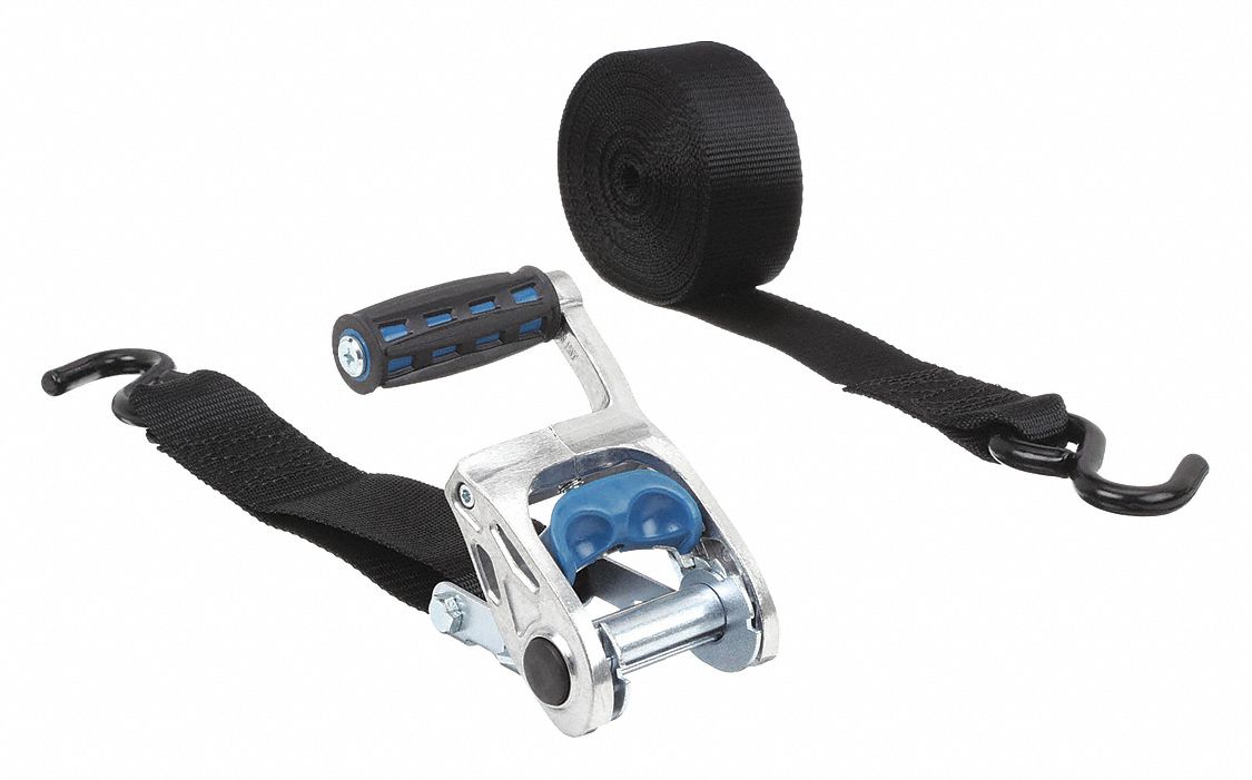 S-Hook, 833 lb WLL, Tie Down Strap - 21T165|2061400 - Grainger