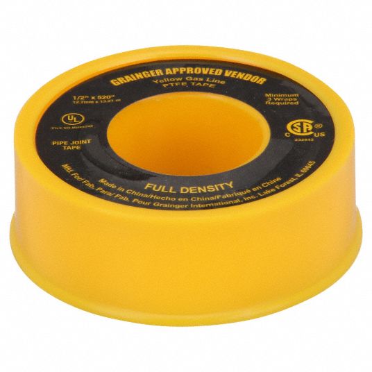 Extra HD, 1/2 in x 43 ft, Thread Sealant Tape - 21TF23|21TF23 - Grainger