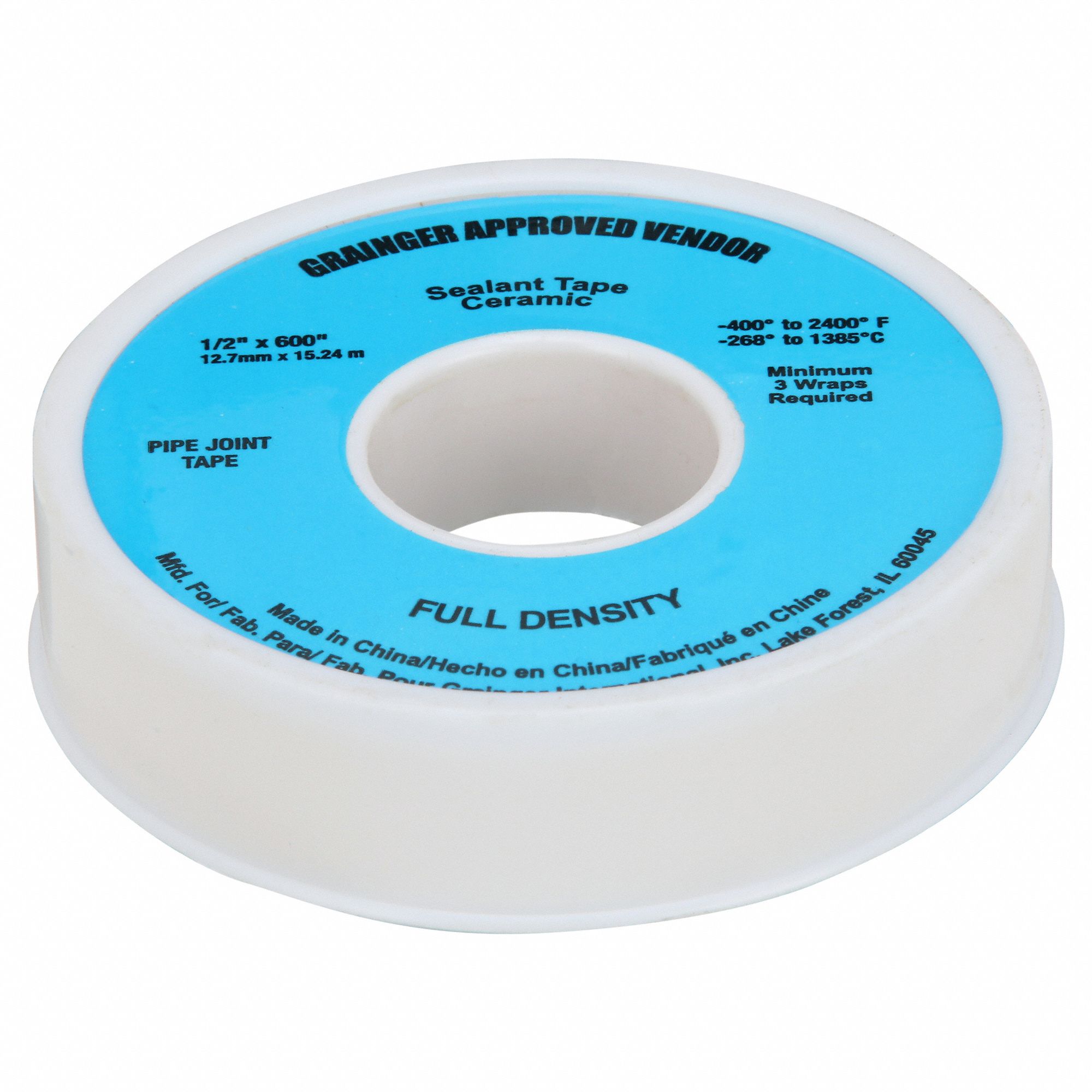 Extra HD, 1/2 in x 50 ft, Thread Sealant Tape - 21TF42|21TF42 - Grainger