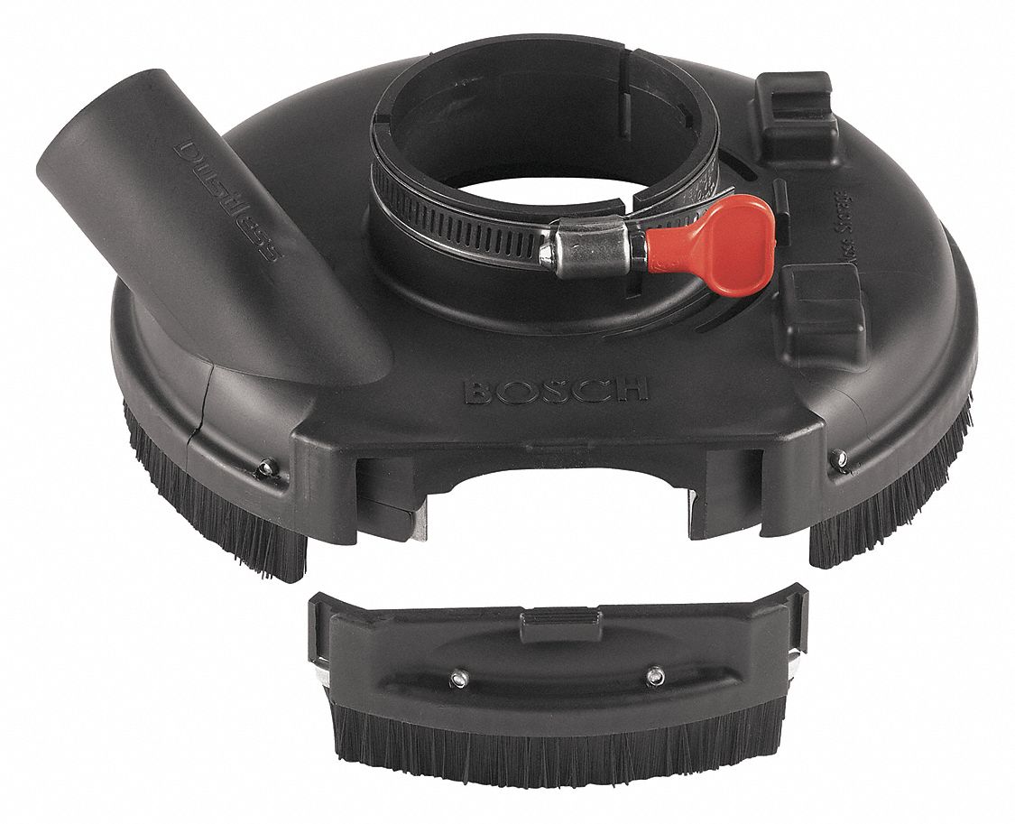 BOSCH, For Use With Larger Grinder, 7 in Size, Hand Grinder Dust Guard ...