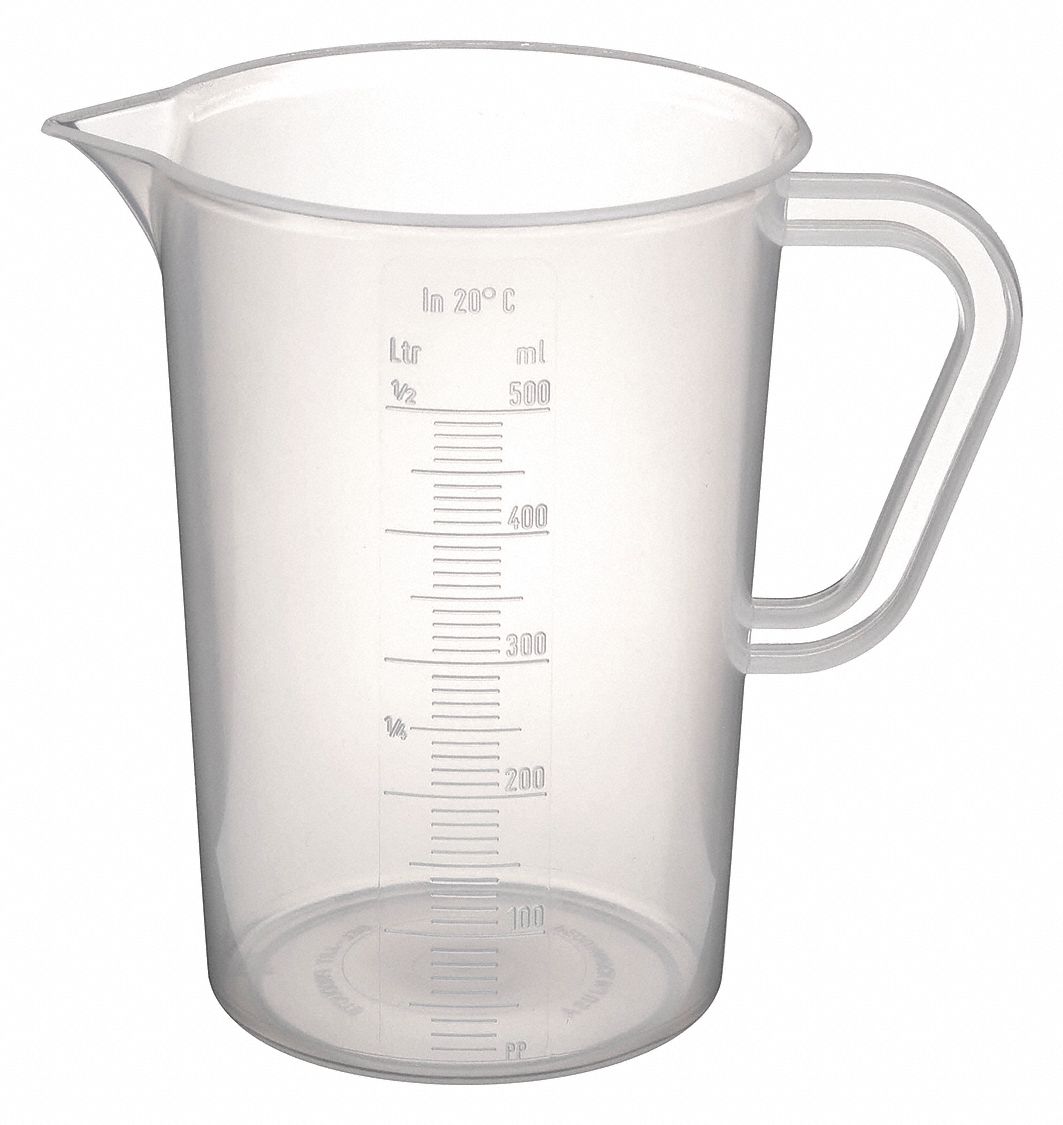 Polypropylene, 500 mL Capacity - mL, Graduated Pitcher - 21TP32|F28990 ...