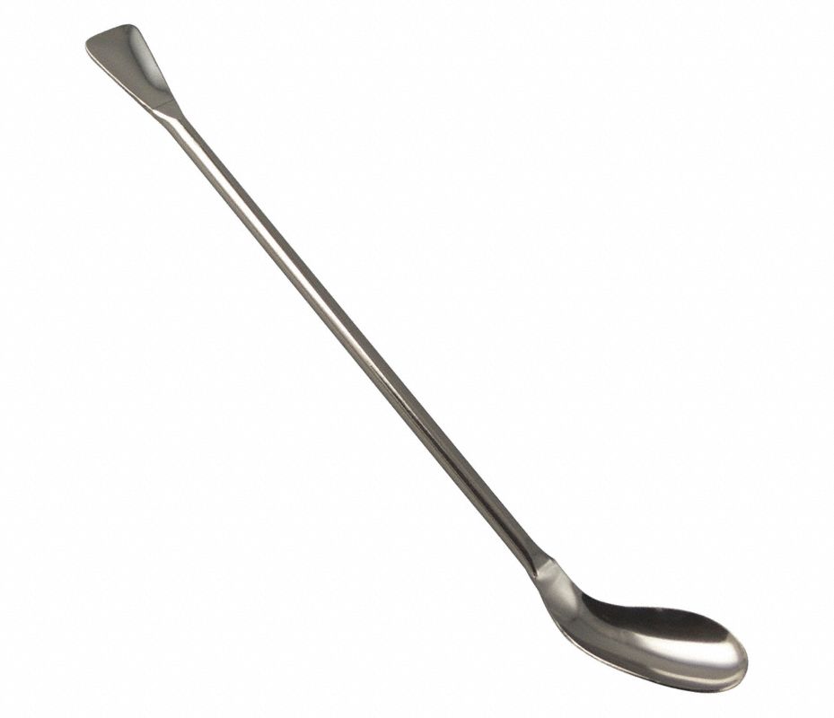 APPROVED VENDOR Cuchara d/Laboratorio c/Espátula,L 30cm - Espátulas de ...