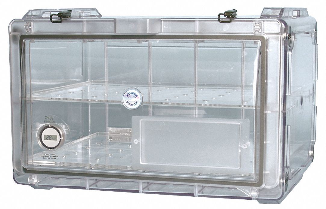 Non-Vacuum, Rectangular, Cabinet Desiccator - 21TT97|F42074-0000 - Grainger