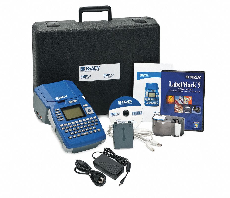 BRADY Juego de Etiquetadora Portátil, BMP51, Kit de Impresora con ...
