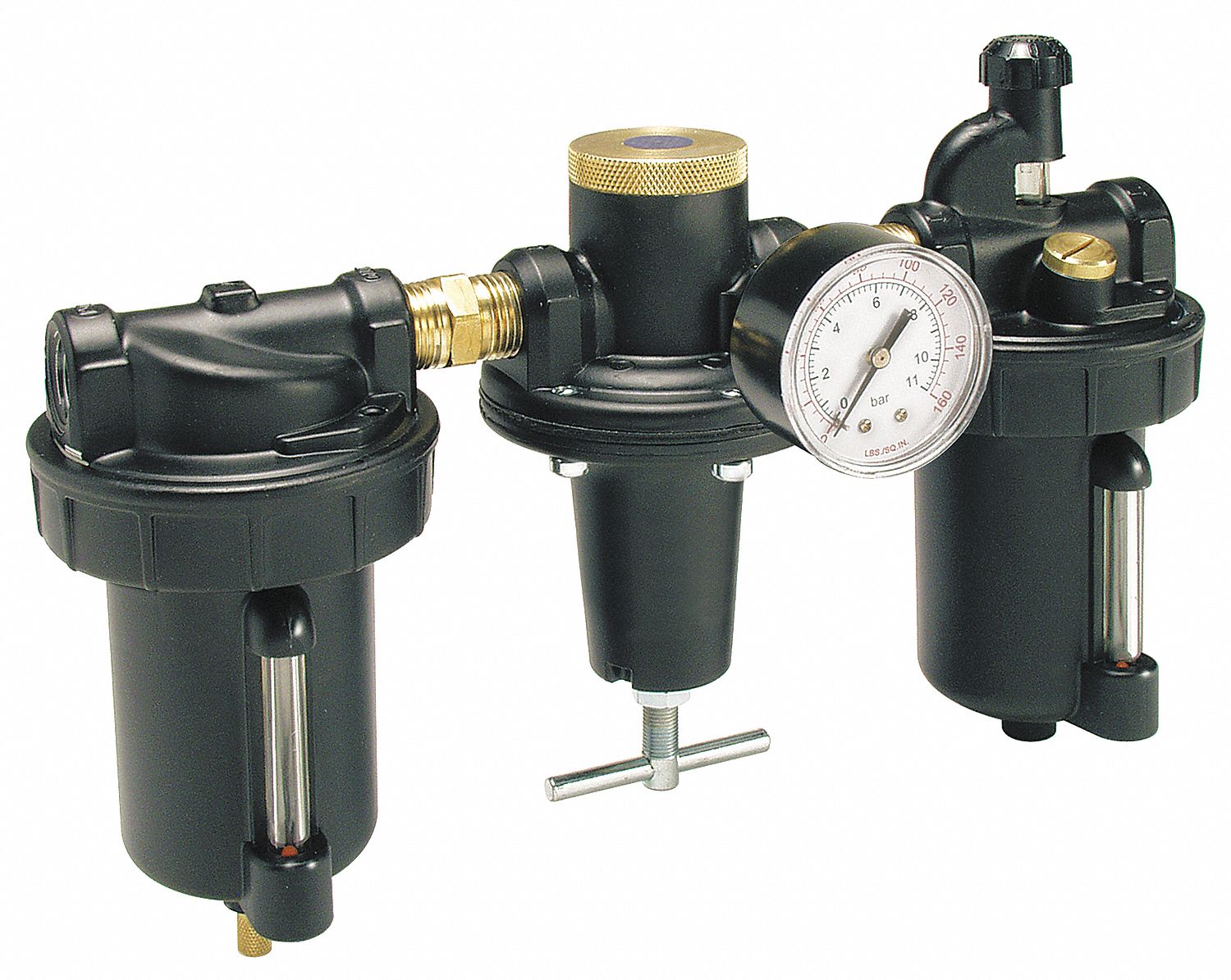 PARKER Filtro/Regulador/Lubricador, 3/4" NPT, Rango de Ajuste 0 a 125 psi - 21U832 | C628 ...