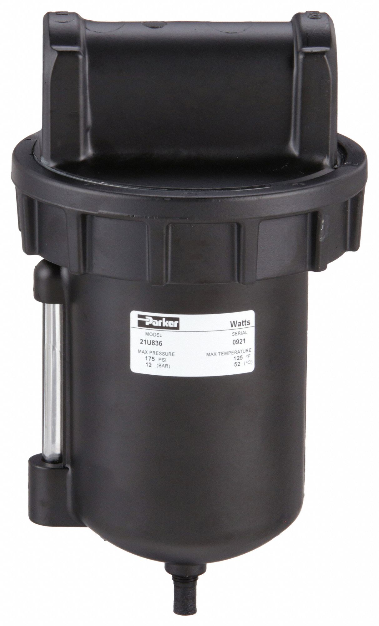 PARKER Filtro de Aire Comprimido, 175 psi, Tamaño Uso Rudo - 21U836 | F602-06WGR/M4 - Grainger ...