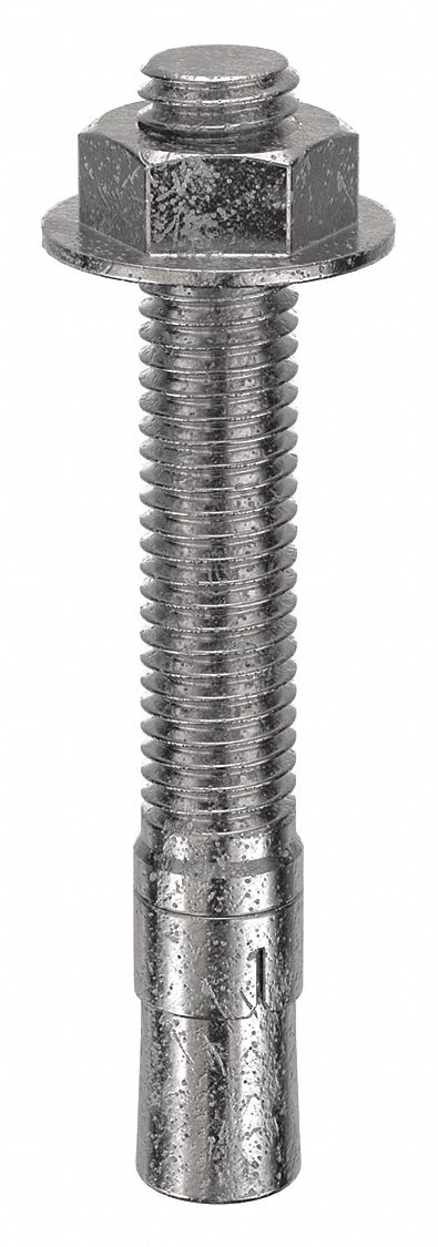 MKT FASTENING WEDGE ANCHOR, 3¾ IN OVERALL L, ½ IN DIA, ½"-13 THREAD ...