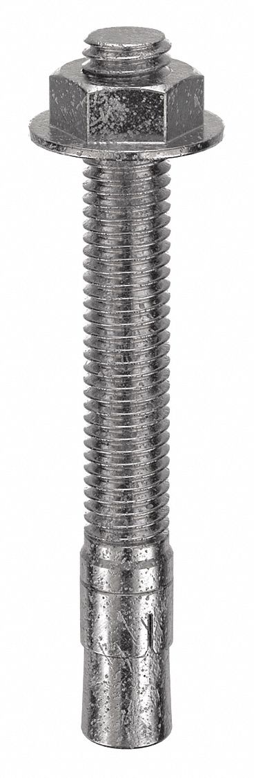 MKT FASTENING, 4 1/4 in Overall Lg, 1/2 in Dia, Wedge Anchor - 21U953 ...