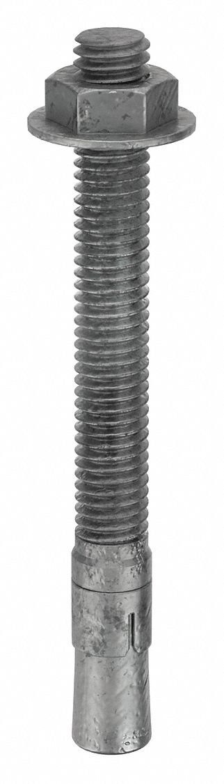 MKT FASTENING, 3 3/4 in Overall Lg, 3/8 in Dia, Wedge Anchor - 21U982 ...