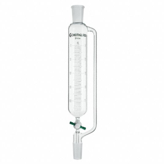Glass, 8.45 fl oz Capacity - oz, Addition Funnel - 21UG41|CG-1712-03 ...
