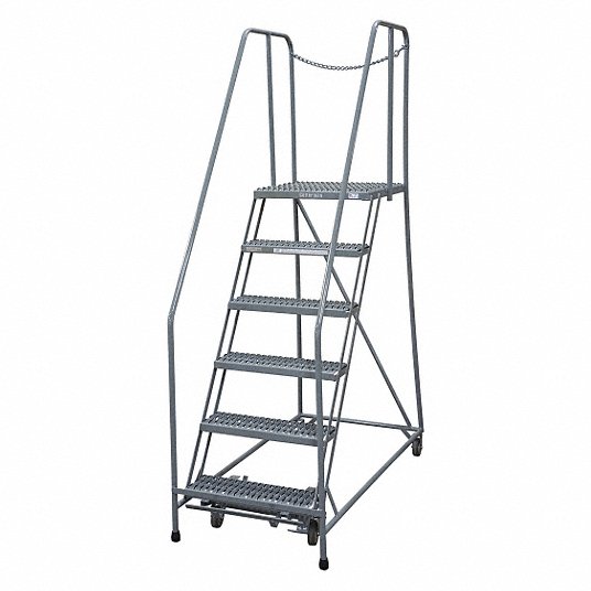COTTERMAN, 5 ft Platform Ht, Assembled, Rolling Ladder - 21UR96 ... COTTERMAN, 5 ft Platform Ht, Assembled, Rolling Ladder - 21UR96 ...