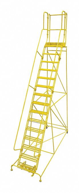 COTTERMAN, 12.5 ft Platform Ht, Unassembled, Rolling Ladder - 21UZ30 ...