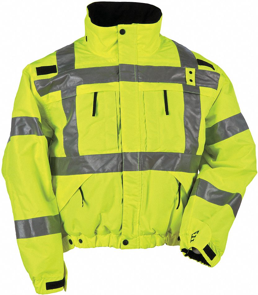 5.11 TACTICAL Jacket, L Fits Chest Size 42 in to 44 in, Reflective ...