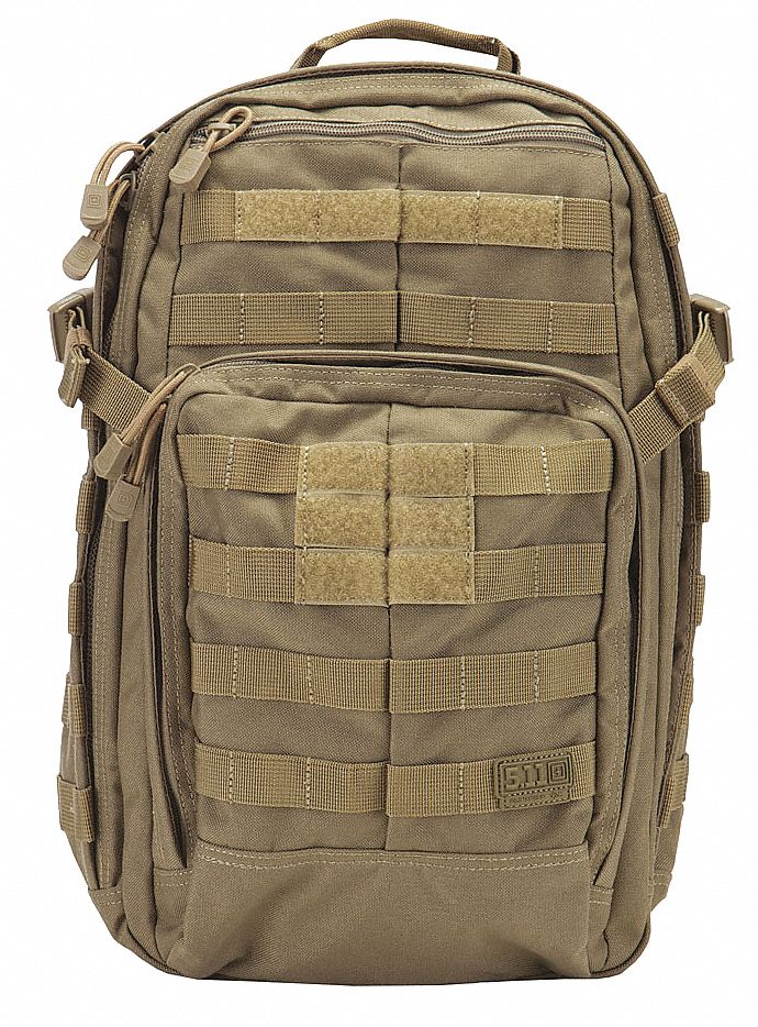 5.11 TACTICAL, Sandstone, 1050D Nylon, Backpack - 21V948|56892 - Grainger