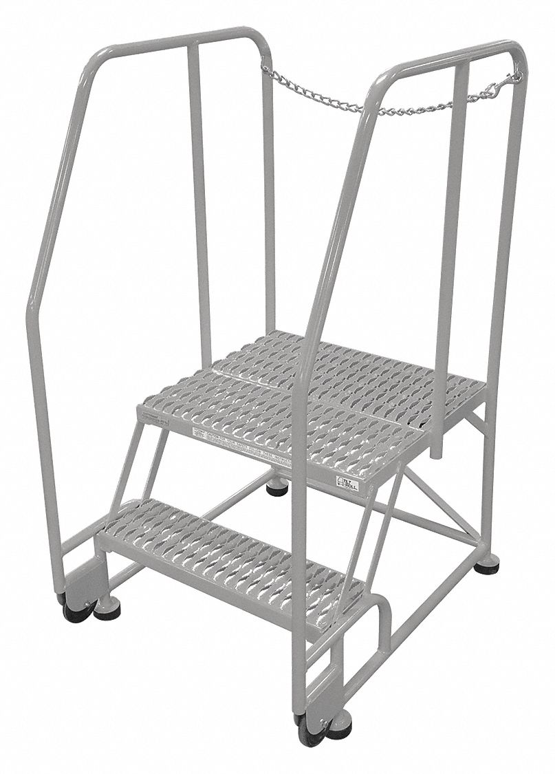 COTTERMAN, 1.7 ft Platform Ht, Assembled, Rolling Ladder - 21VA63 ...