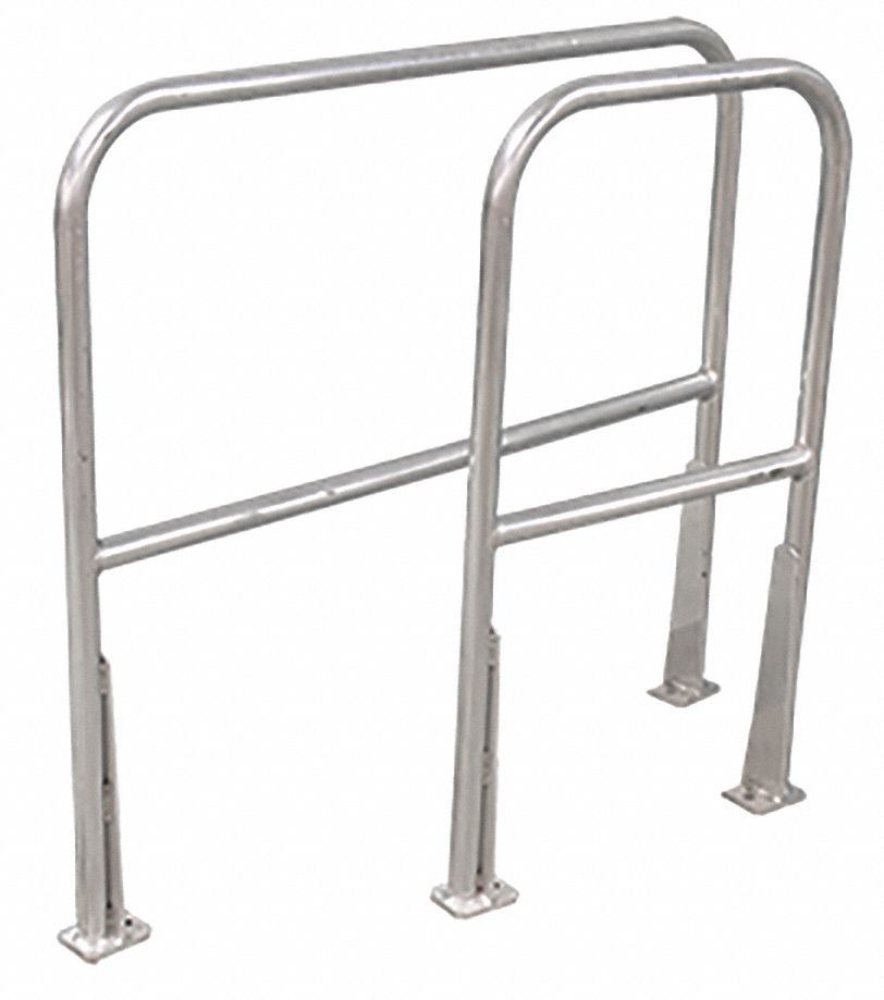 COTTERMAN, Toe Board Not Included, 4 in x 3 in, Safety Railing,2ft ...