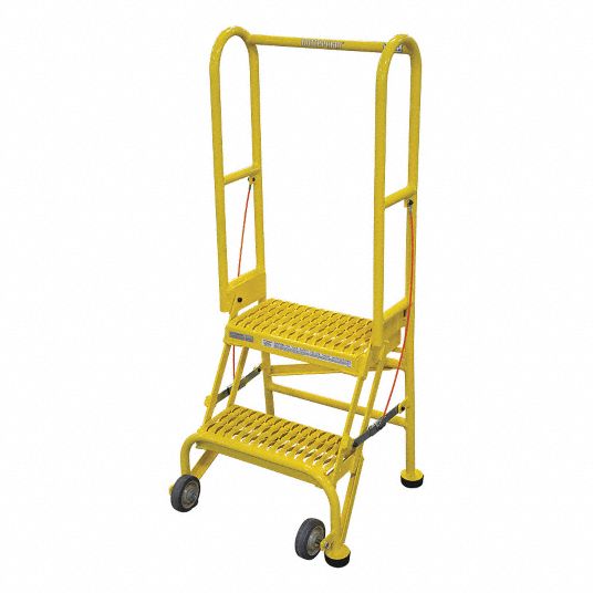 COTTERMAN, 1.7 ft Platform Ht, Assembled, Rolling Ladder - 21VF38 ...