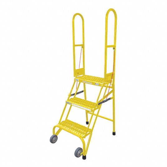 COTTERMAN, 2.5 ft Platform Ht, Assembled, Rolling Ladder - 21VF41|SAS3A3E10B8C2P6 - Grainger