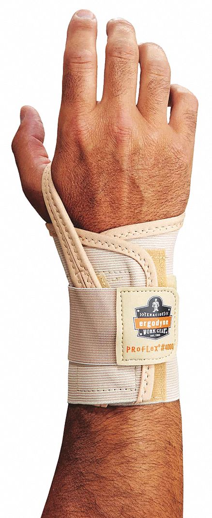 PROFLEX BY ERGODYNE Single Strap Wrist Support, Elastic Material, Tan ... PROFLEX BY ERGODYNE Single Strap Wrist Support, Elastic Material, Tan ...