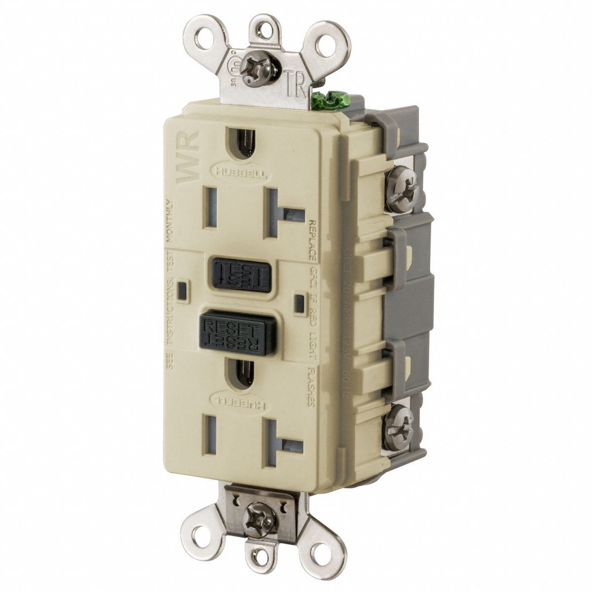 Duplex, 5-20R, GFCI Receptacle - 21VK90|GF5362SGI - Grainger