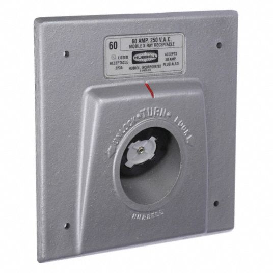 Non-NEMA, 60 A, Locking Receptacle - 21VK97|HBL25603 - Grainger