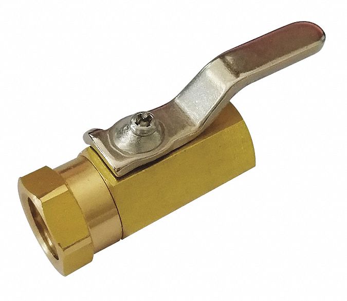 Grainger Approved Mini Ball Valve Brass Inline 1 Piece Pipe Size 1