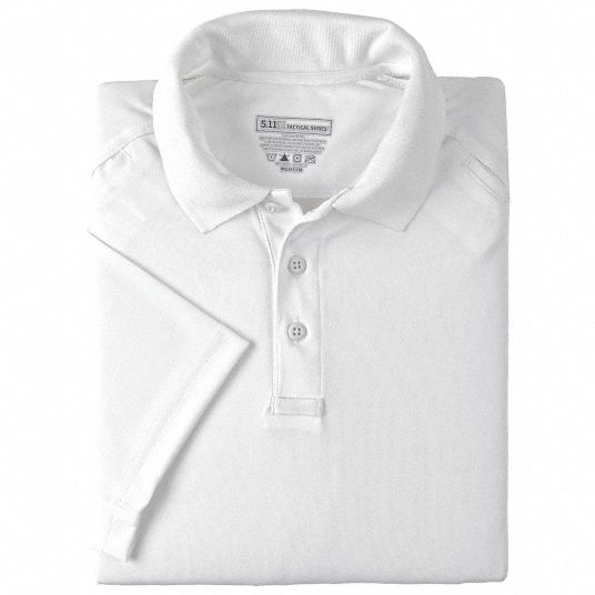 Performance Polo,S,White - Grainger