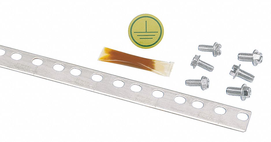 PANDUIT, Copper, 78 21/32 in Grounding Bar Lg, Grounding Strip Kit ...