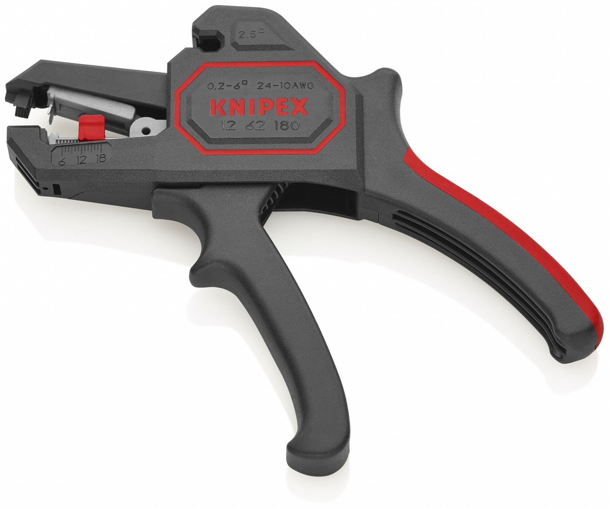 KNIPEX Wire Stripper: Auto, 24 AWG to 10 AWG, 7 in Overall Lg, Std ...