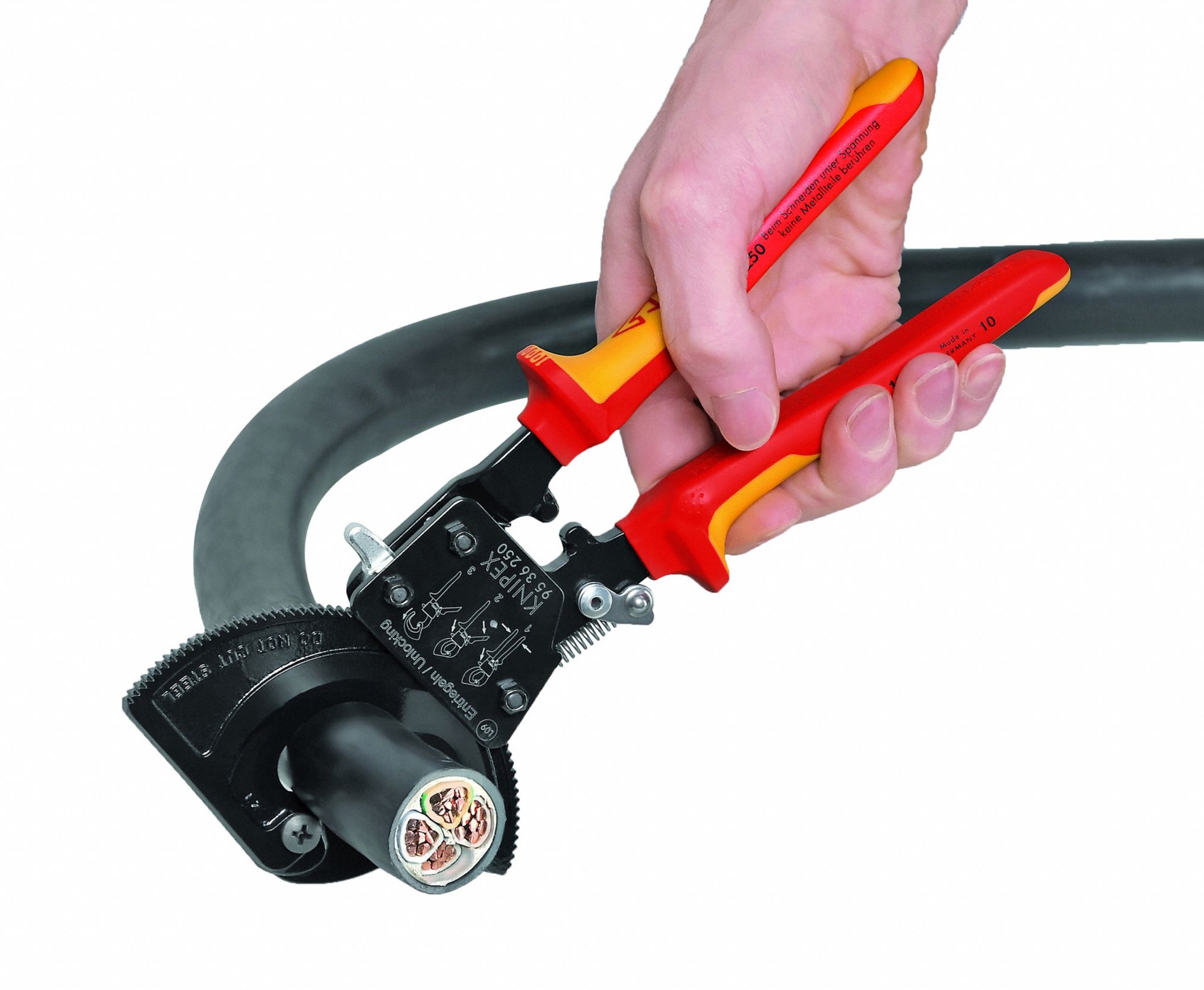 KNIPEX Insulated Cable Cutter: Multi-Component, Shear, For 1 1/4 in Max ...