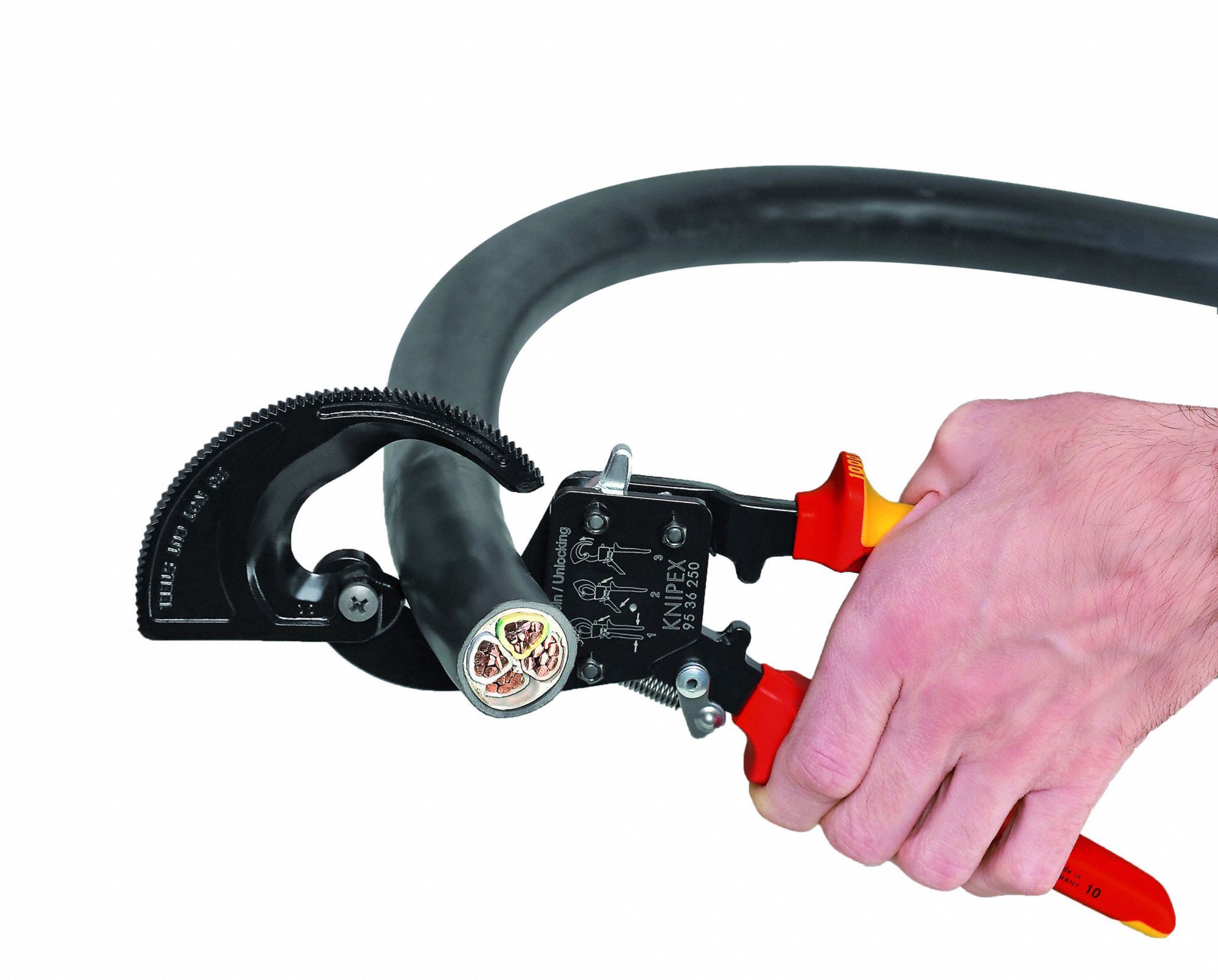 KNIPEX Insulated Cable Cutter: Multi-Component, Shear, For 1 1/4 in Max ...