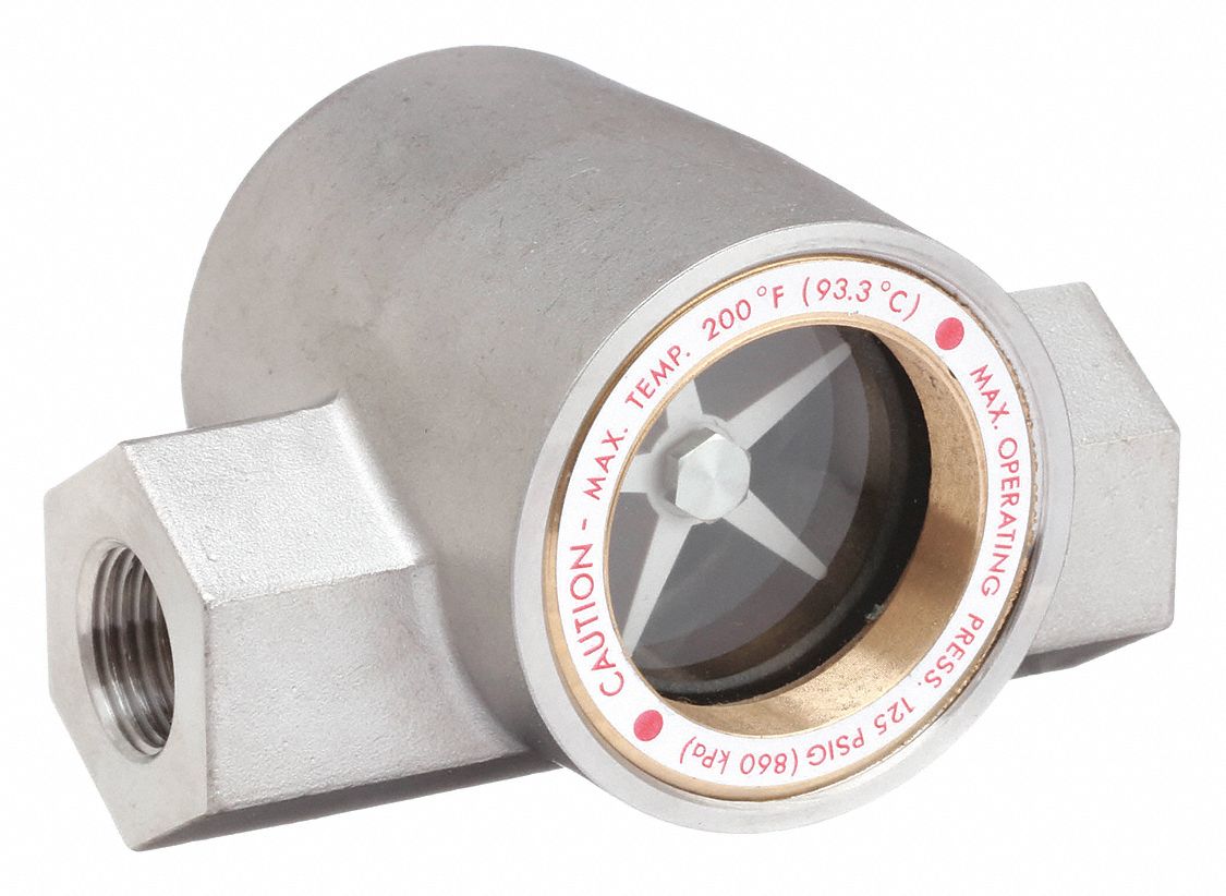 DWYER INSTRUMENTS DOUBLE SIGHT FLOW INDICATOR,316 SS,3/4IN - Window ...