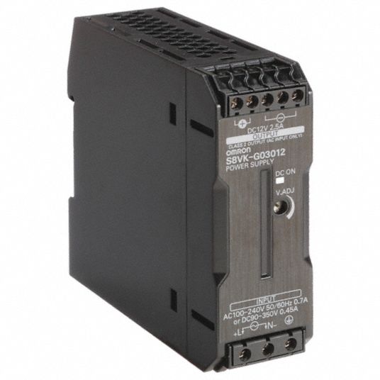 OMRON, DIN Rail, 30 W Output Power - Rated, DC Power Supply - 21XP06 ...