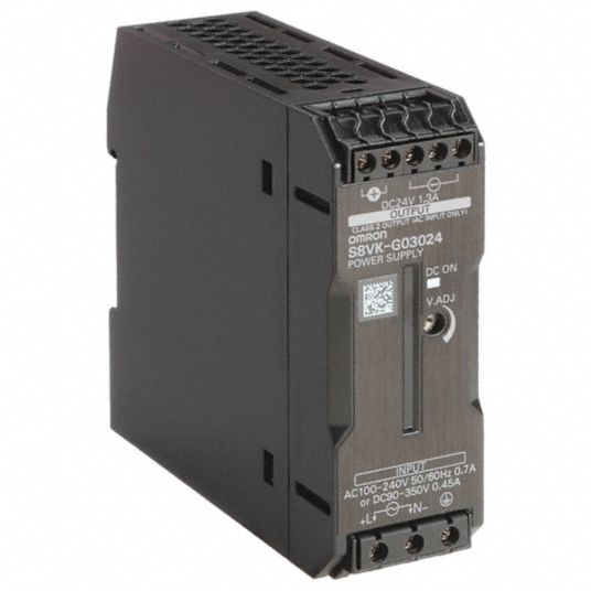 OMRON, DIN Rail, 30 W Output Power - Rated, DC Power Supply - 21XP07 ...