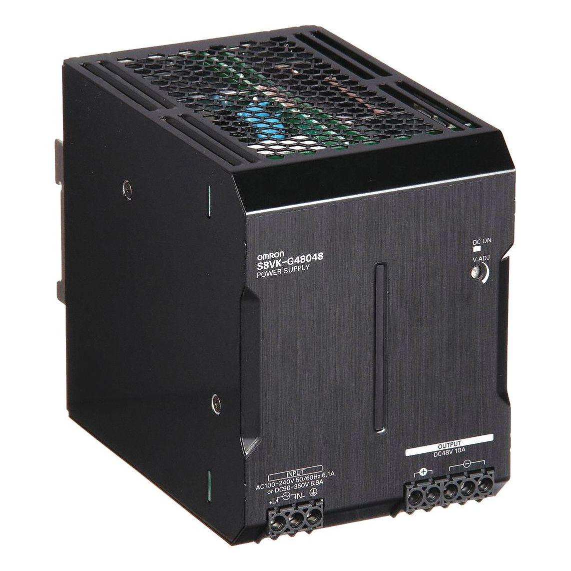 OMRON, DIN Rail, 480 W Output Power - Rated, DC Power Supply - 21XP14 ...