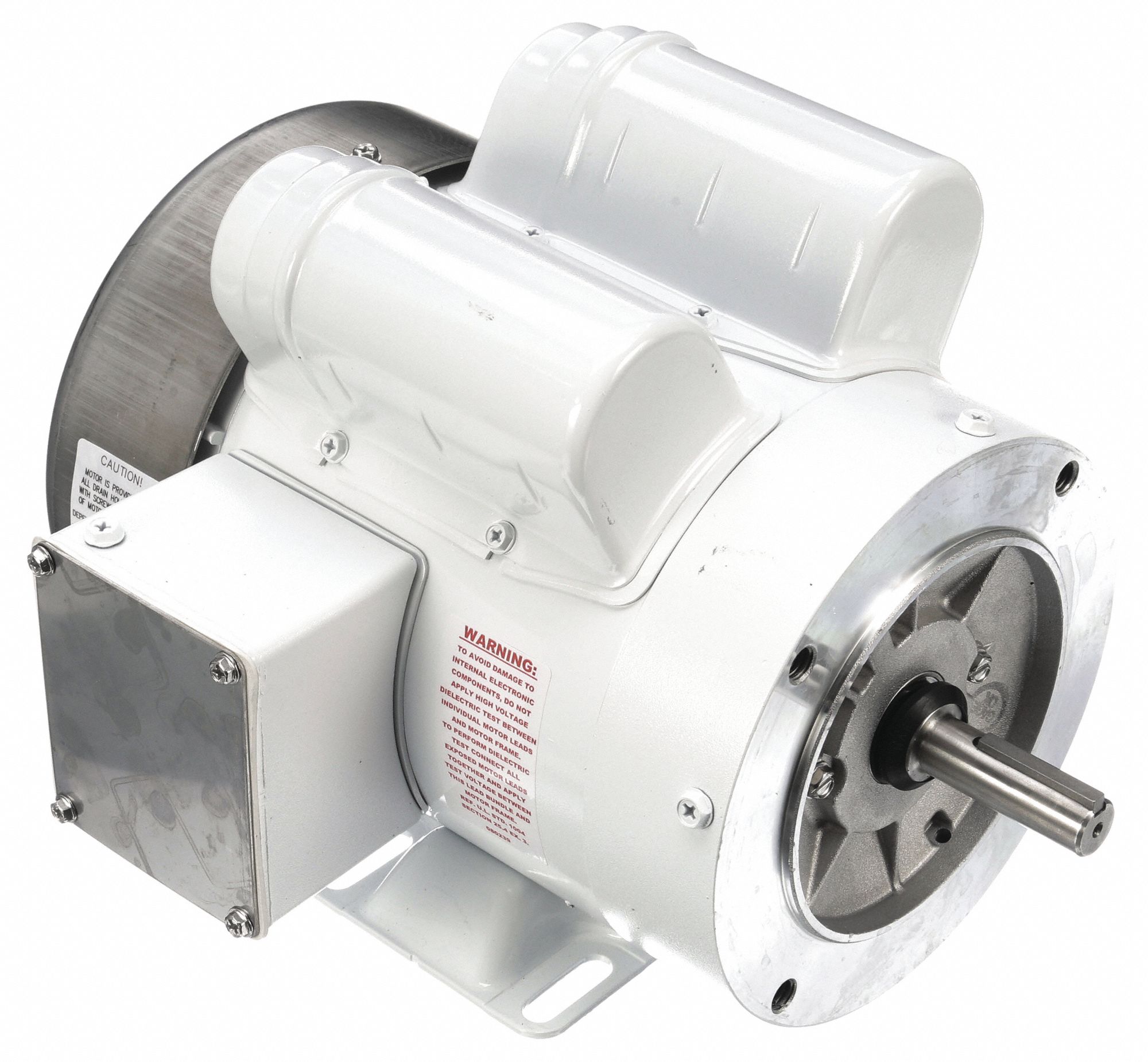 Washdown Motor, 3/4 HP, Capacitor-Start, Nameplate RPM 1725, Voltage ...