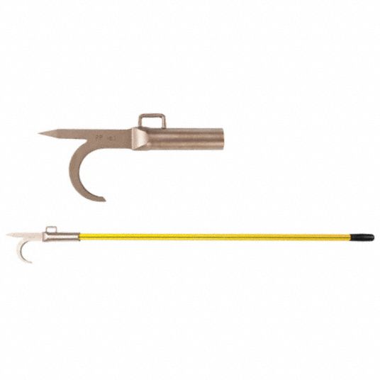 AMPCO, American Hook, 96 in Handle Lg, Pike Pole - 21XV51|PP-96 - Grainger