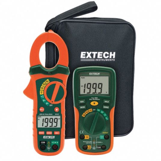 EXTECH Electrical Test Kit, Test Instrument Included: Clamp Meter ...