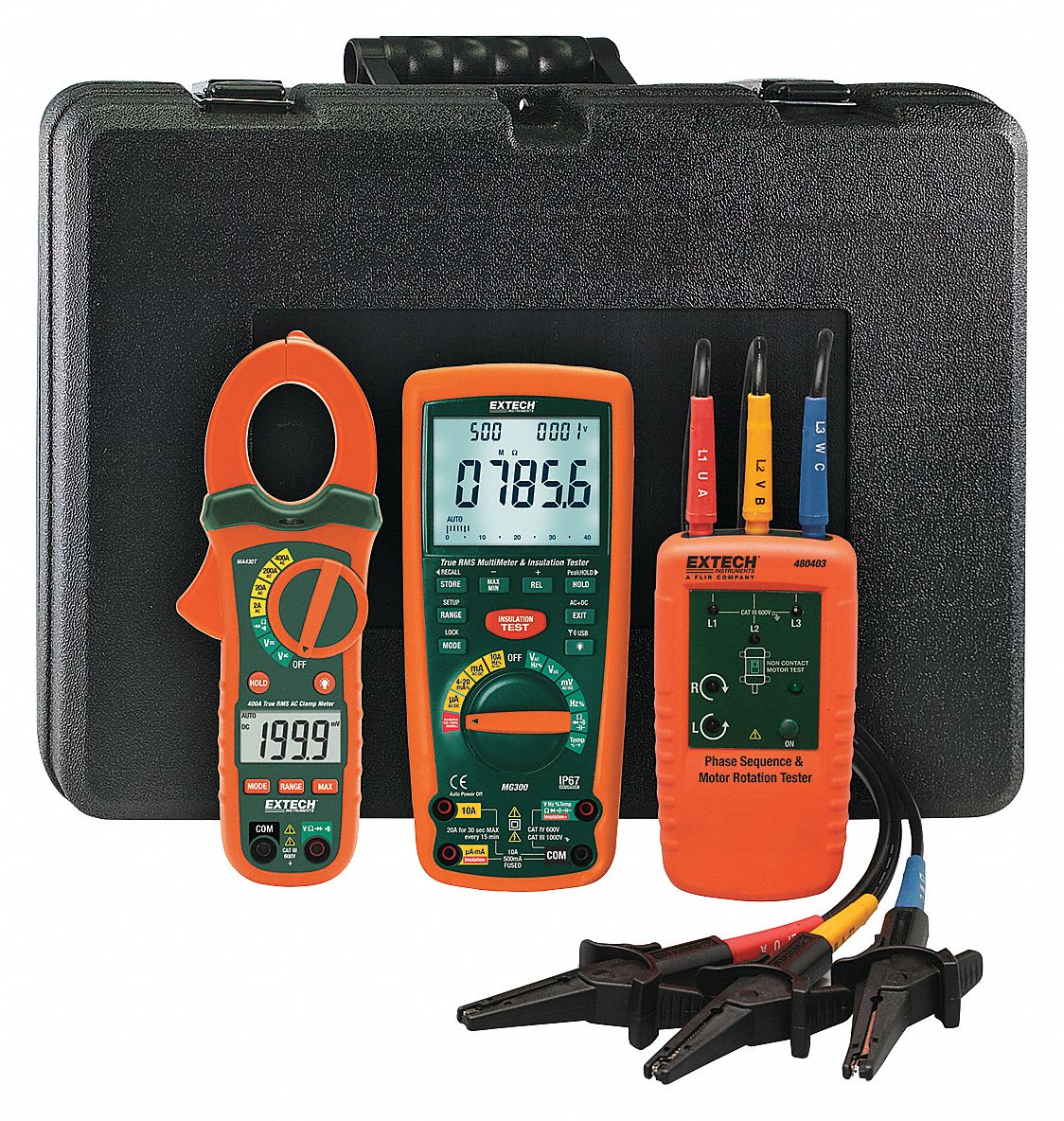 Motor and Drive Troubleshooting Kit, Test Instrument Included: Clamp ...