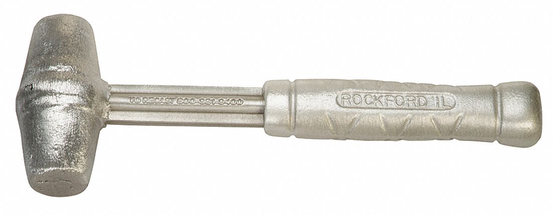 AMERICAN HAMMER Lead Alloy Mallet: Aluminum Handle, Ribbed Grip, 4 lb ...