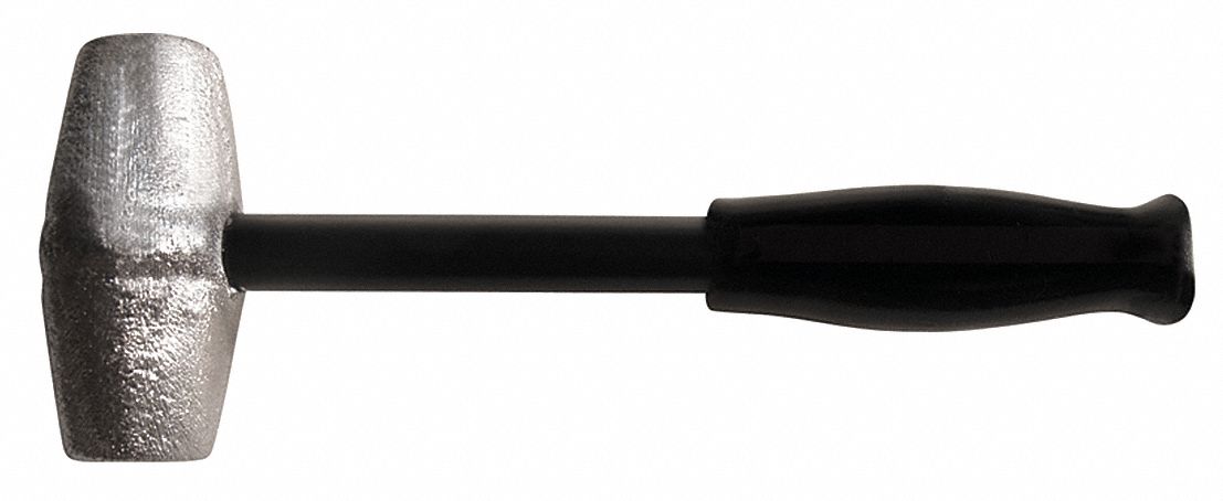 AMERICAN HAMMER Lead Alloy Mallet: Steel Handle, Textured Grip, 4 lb ...