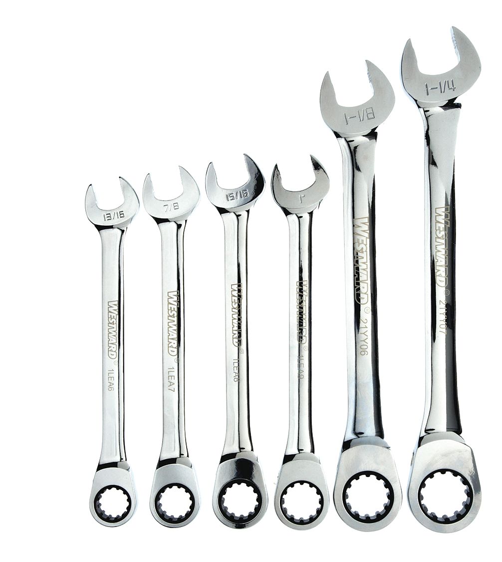 WESTWARD RATCHET WRENCH ST SPLINE SAE 6PC - Combination Wrench Sets ...