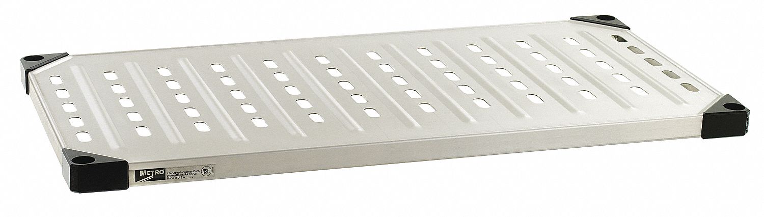 METRO, Ventilated Shelf, 60 in x 24 in, Louvered Shelf - 21Z638|2460LG ...