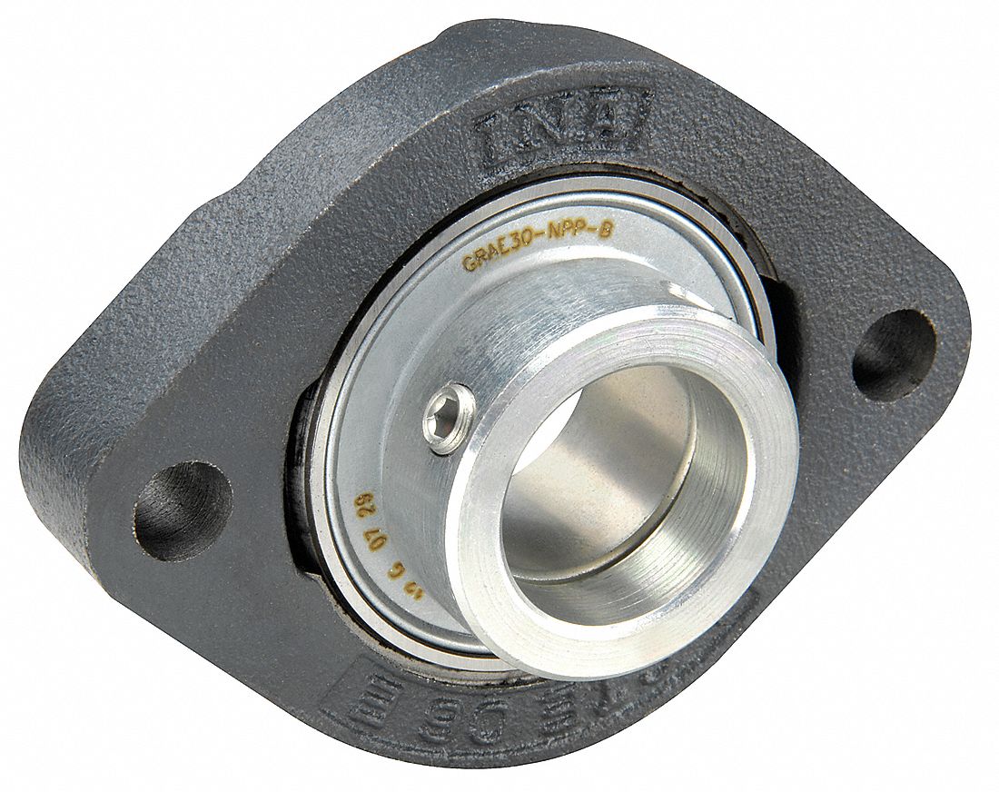 INA, Radial Ball, 20 mm Bore, 2 Bolt Flange Bearing - 21ZF96|GLCTE20-XL - Grainger
