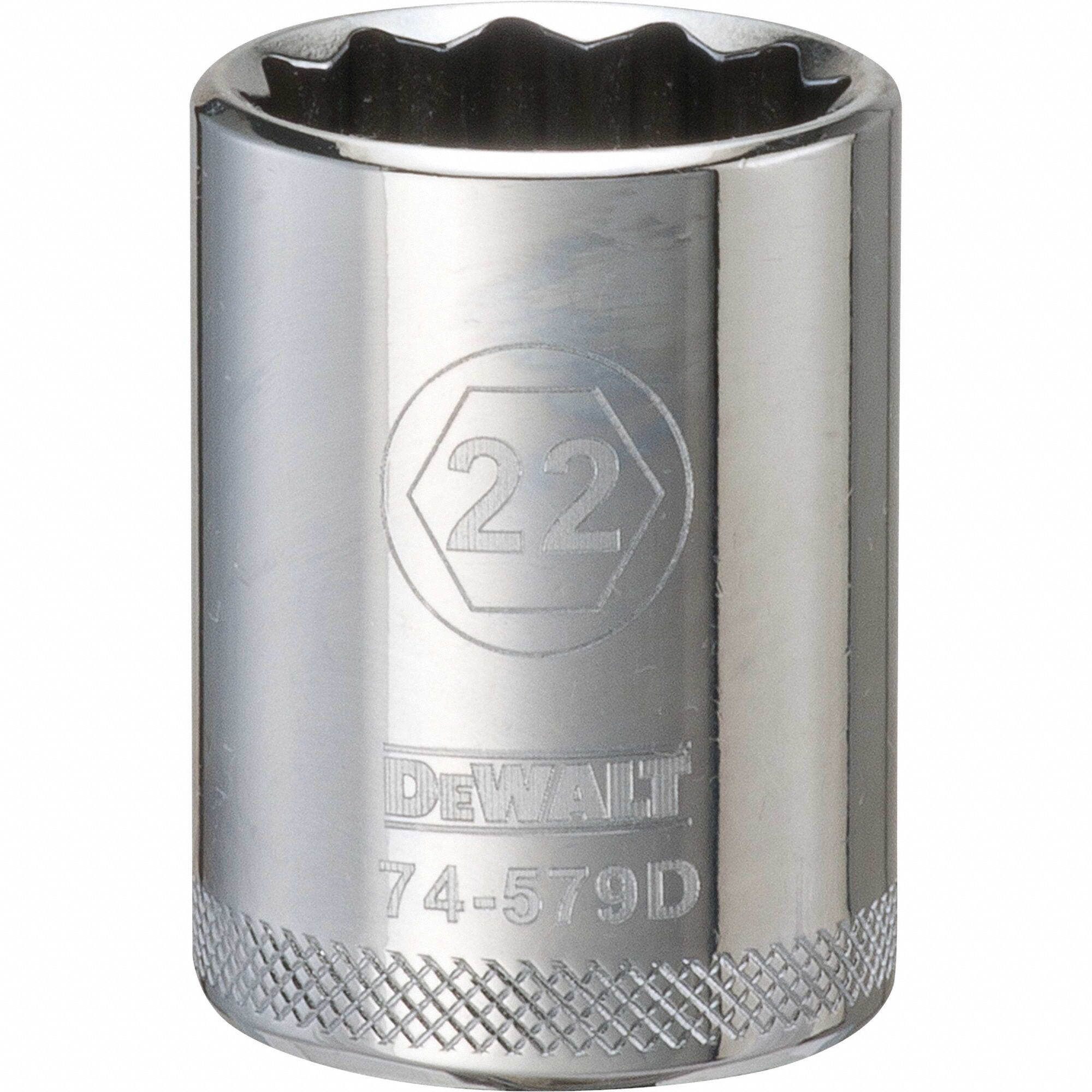Deep Socket, 1/2in, 12-Point, 22MM - Grainger